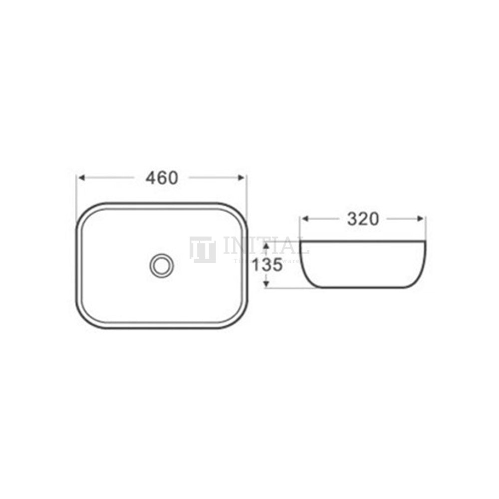 Gloss Oval Above Counter Basin White | Initial Tiles & Bathware