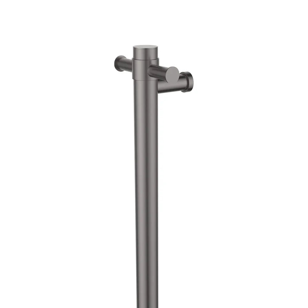 Fienza Isabella Vertical Heated Towel Rail 100 x 900mm Gun Metal Grey