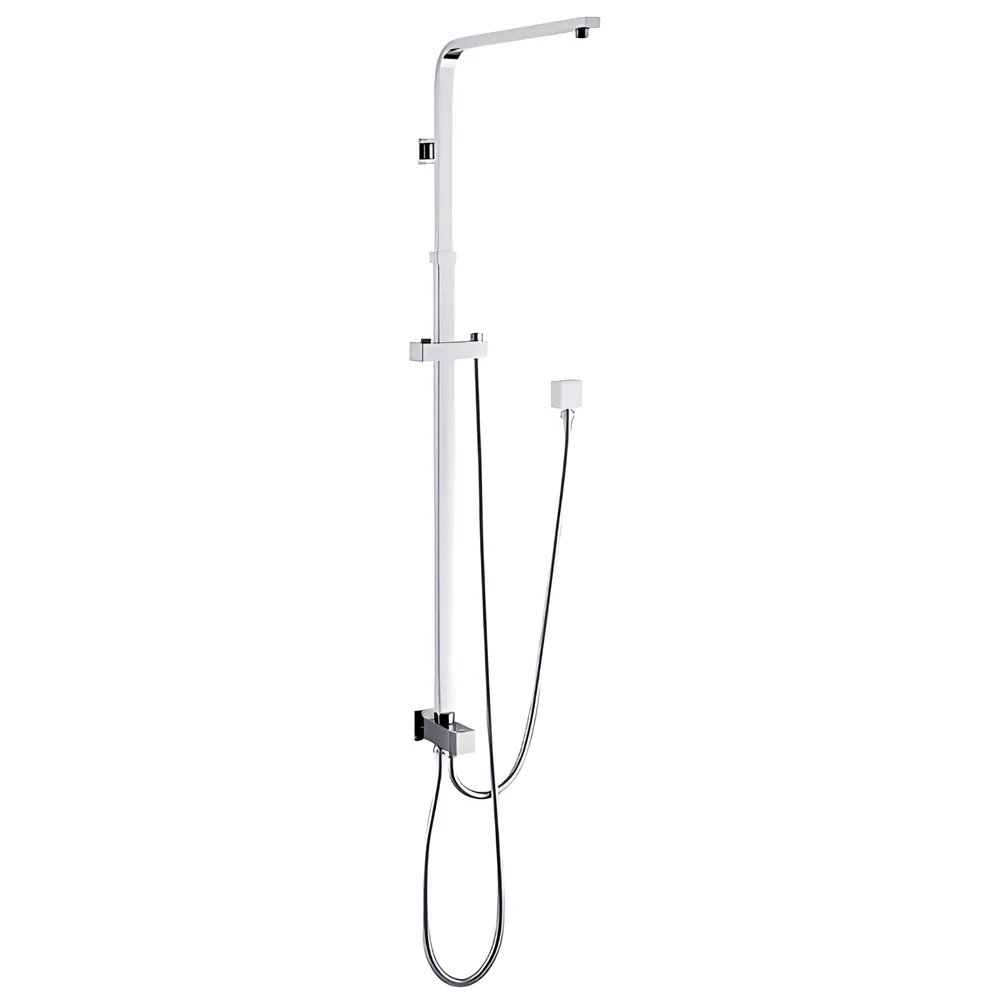 Square Top/Bottom Inlet Shower Combination Chrome