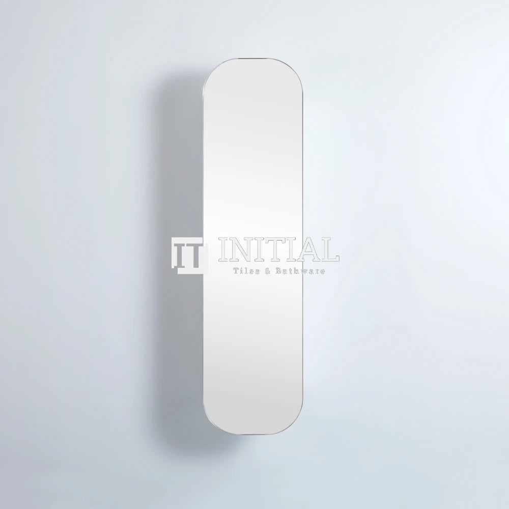 Olivia 1500 PVC Shaving Cabinet, Matte White, Rectangular Mirror