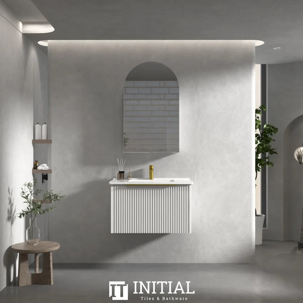 Neta White 750 Wall Hung Cabinet Single Drawer 740X460X550