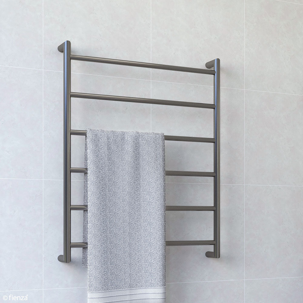 Fienza Kaya 600x800mm Gun Metal Heated Towel Rail (6 Bars)