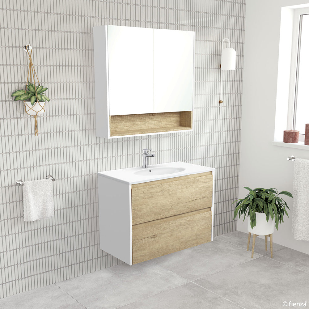 Fienza Amato Satin White Side Panel Kit, 2 Solid Panels